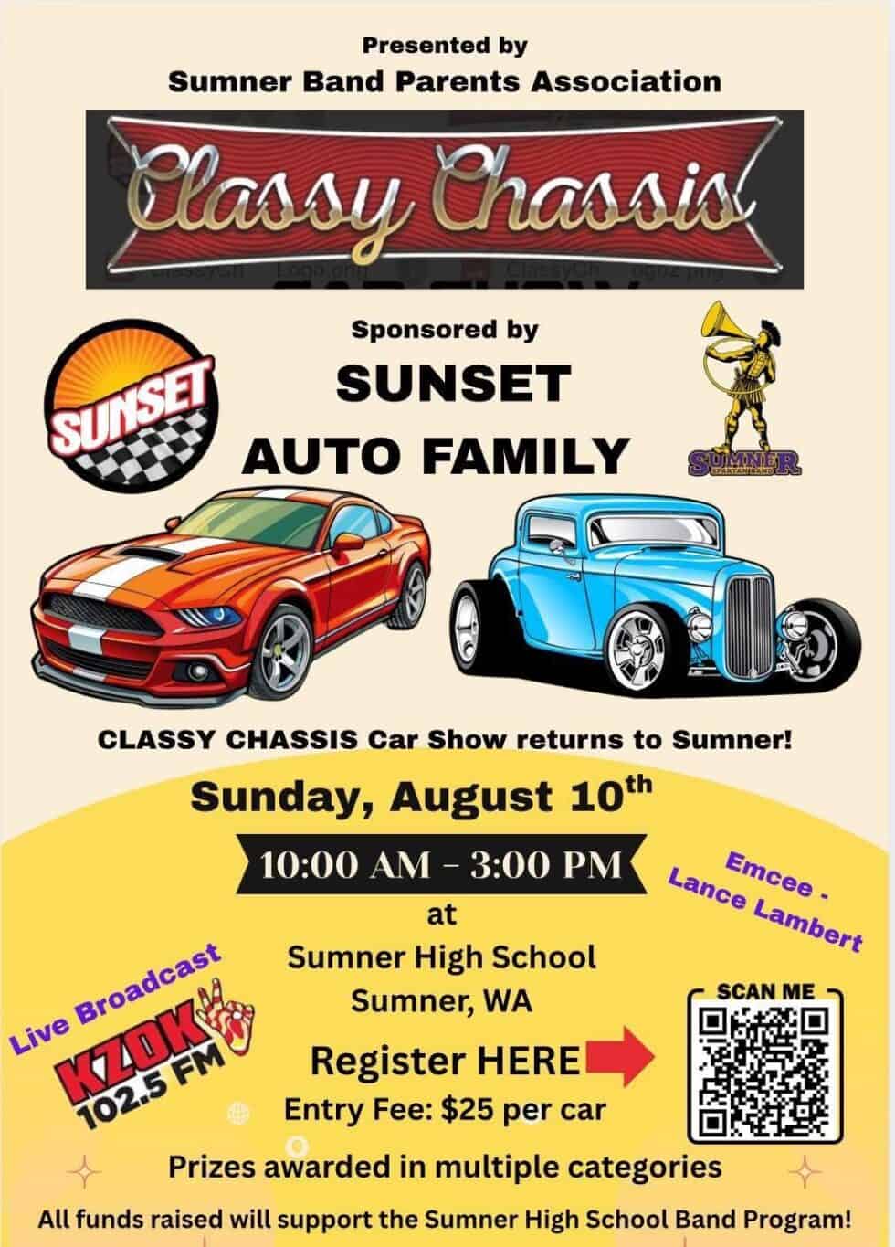 Classy Chassis Sumner Band Parents Assoc | Western Washington Firebirds